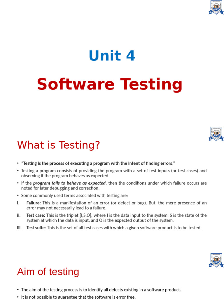 Software Testing Principles and Methods | PDF | Software Testing ...