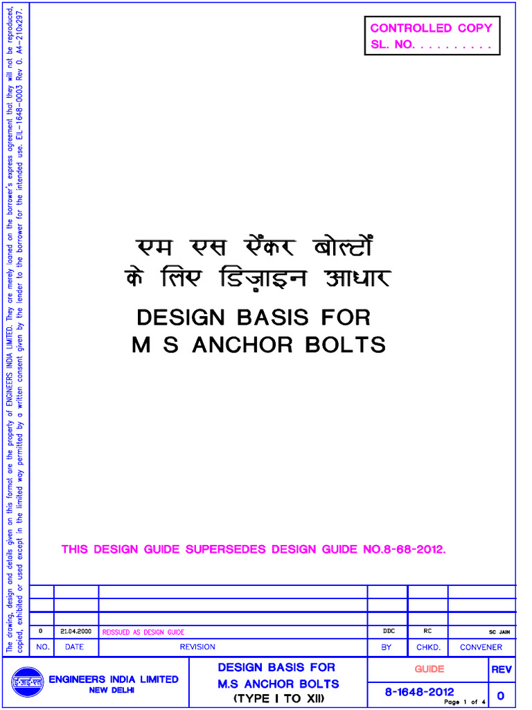 Anchor Bolts MS | PDF
