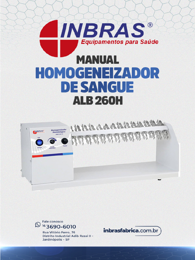Inbras - Manual - Homogeneizador ALB260H - 1711131285 | PDF