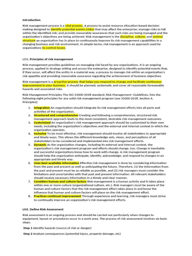 Introduction RM | PDF