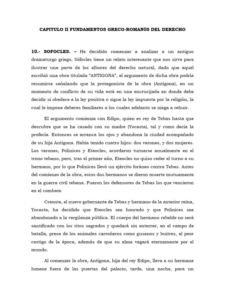 Capitulo Ii Fundamentos Greco-Romanos | PDF