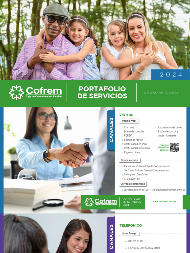 Portafolio de Servicios Cofrem 2024 Nuevo | PDF
