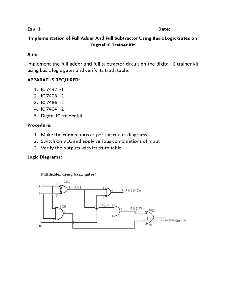 DSD LAB Experiment 3 | PDF