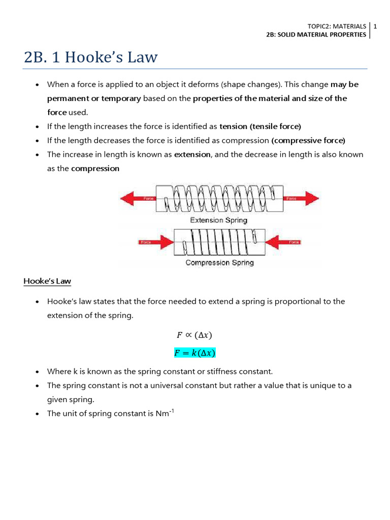 2B - Materials | PDF