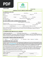 SACCO Loan Application Form | PDF | Loans | Banking