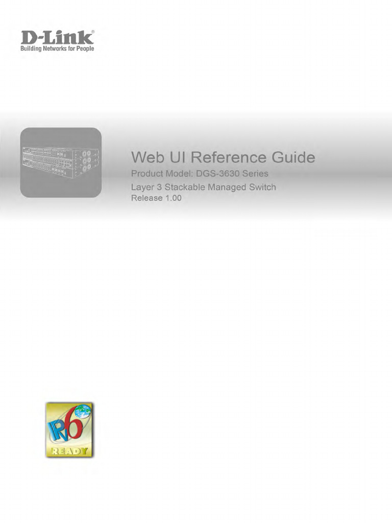 DGS3630 Series Web UI Reference Guide v100W | PDF