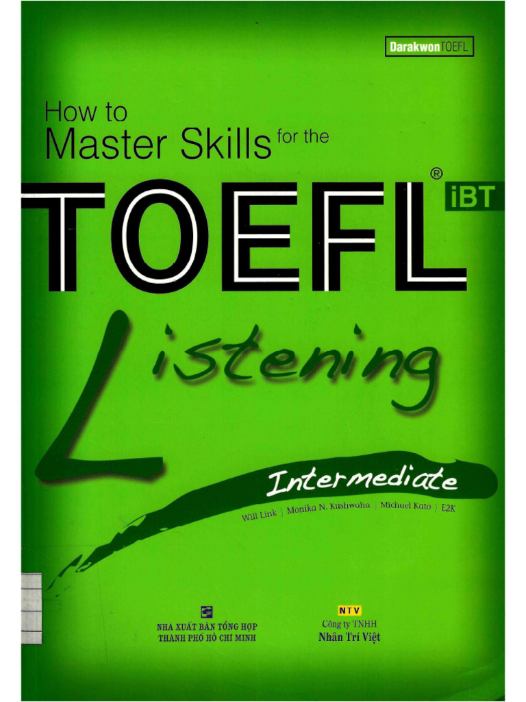 Sts - How To Master Skills For The TOEFL IBT Listening Intermediate | PDF