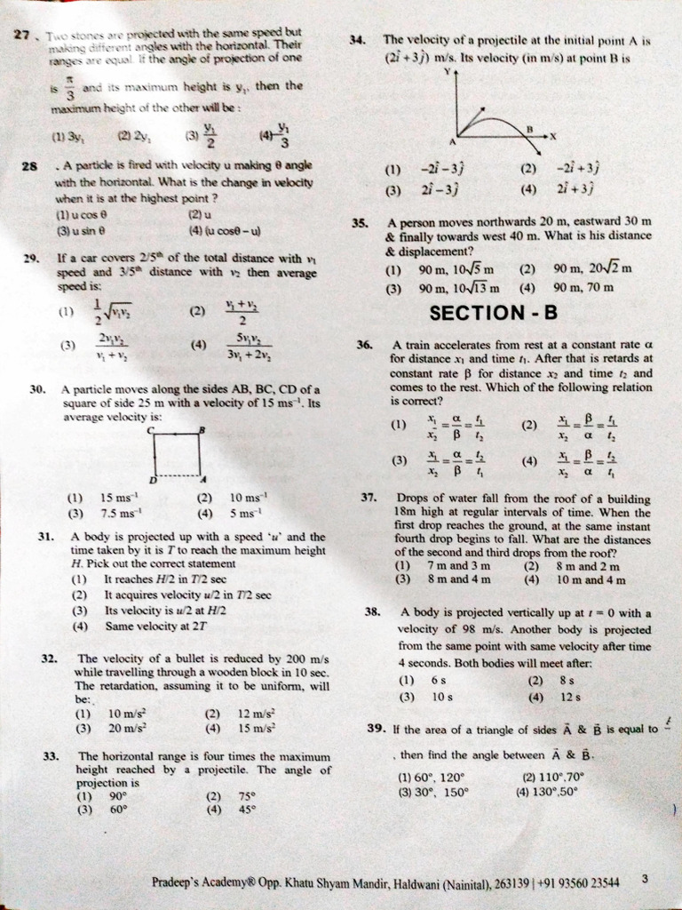 Test Paper mr04 | PDF
