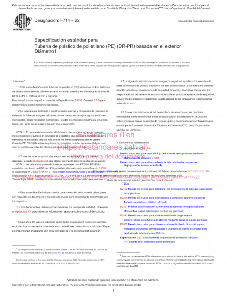 Astm F714 22 | PDF