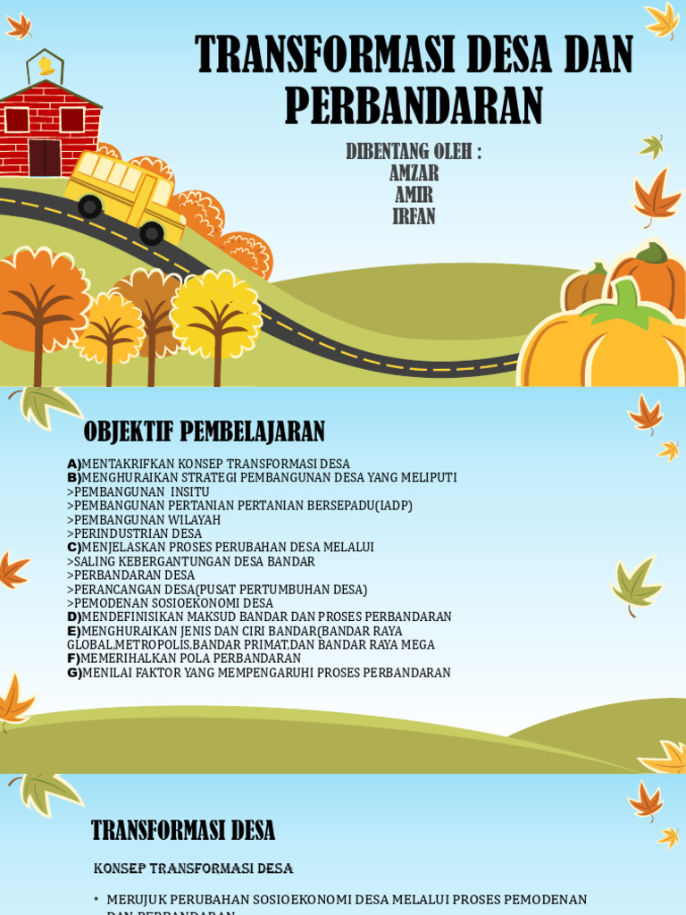 Transformasi Desa Dan Perbandaran | PDF
