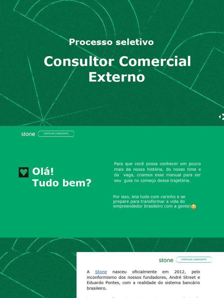 Manual Do Candidato - CONSULTOR Comercial EXTERNO | PDF | Career & Growth