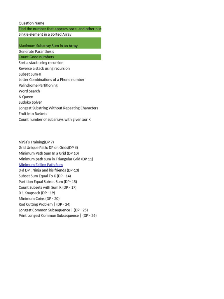 DSA Important Questions | PDF