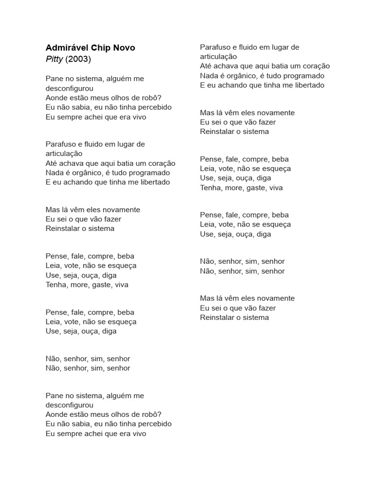 Admirável Chip Novo (2003) | PDF