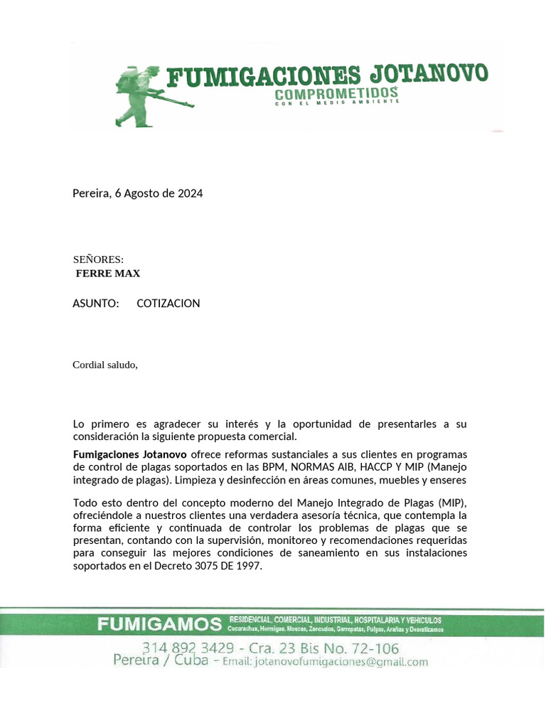 Cotizacion Ferre Max | PDF