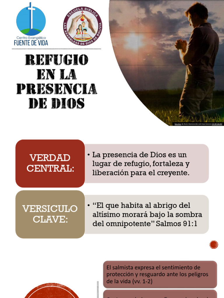 LECCIÓN 25 - Refugio en La Presencia de Dios (Presentación) | PDF