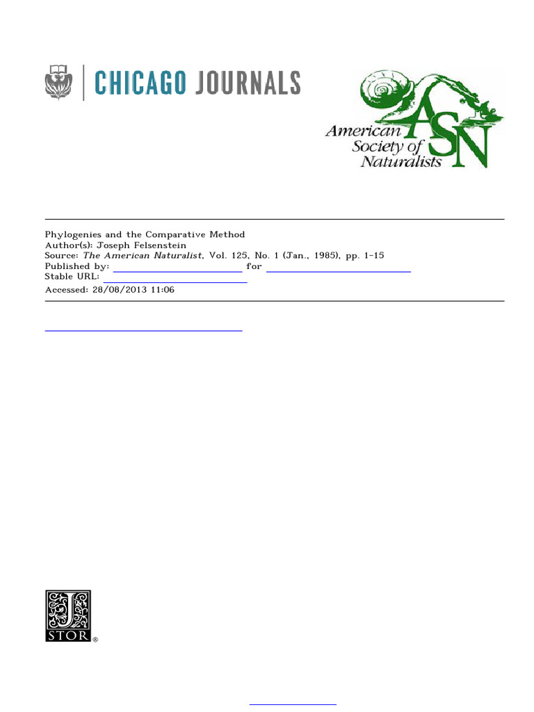 Felsenstein 1985 | PDF