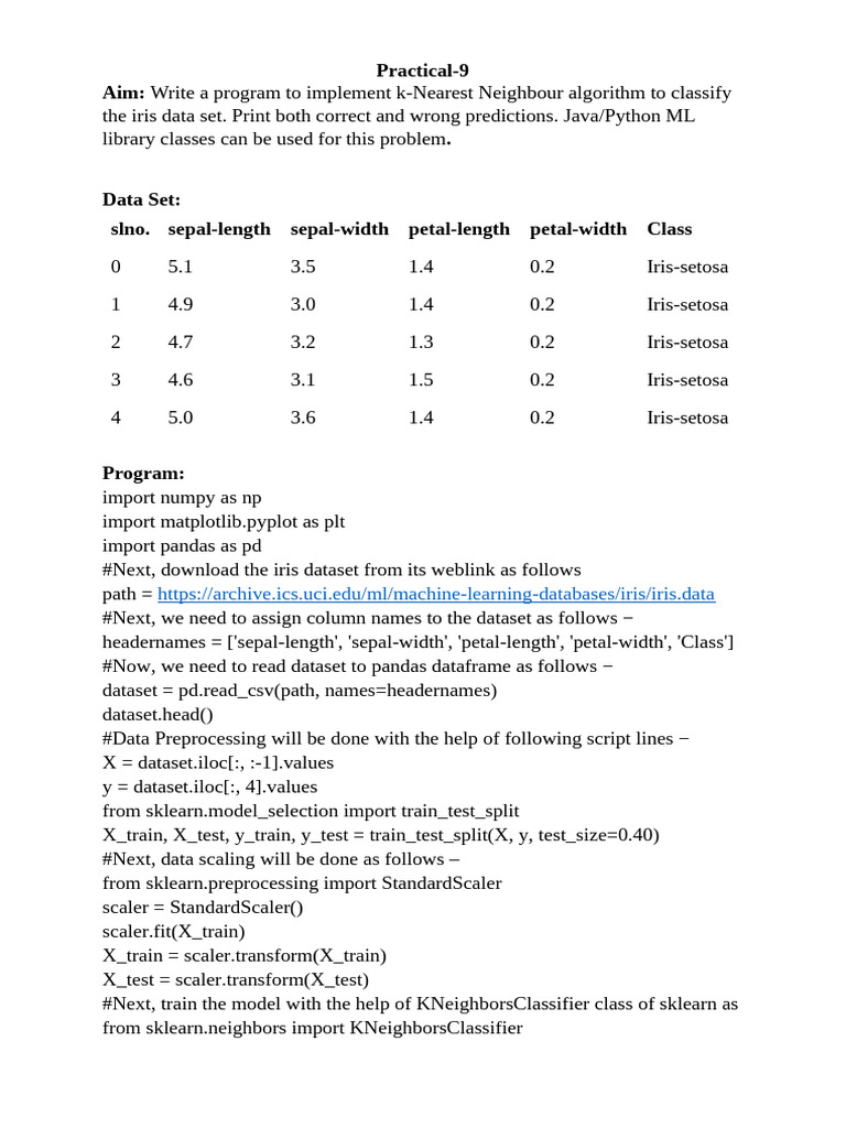 Machine Learning Practical 9 Pdf