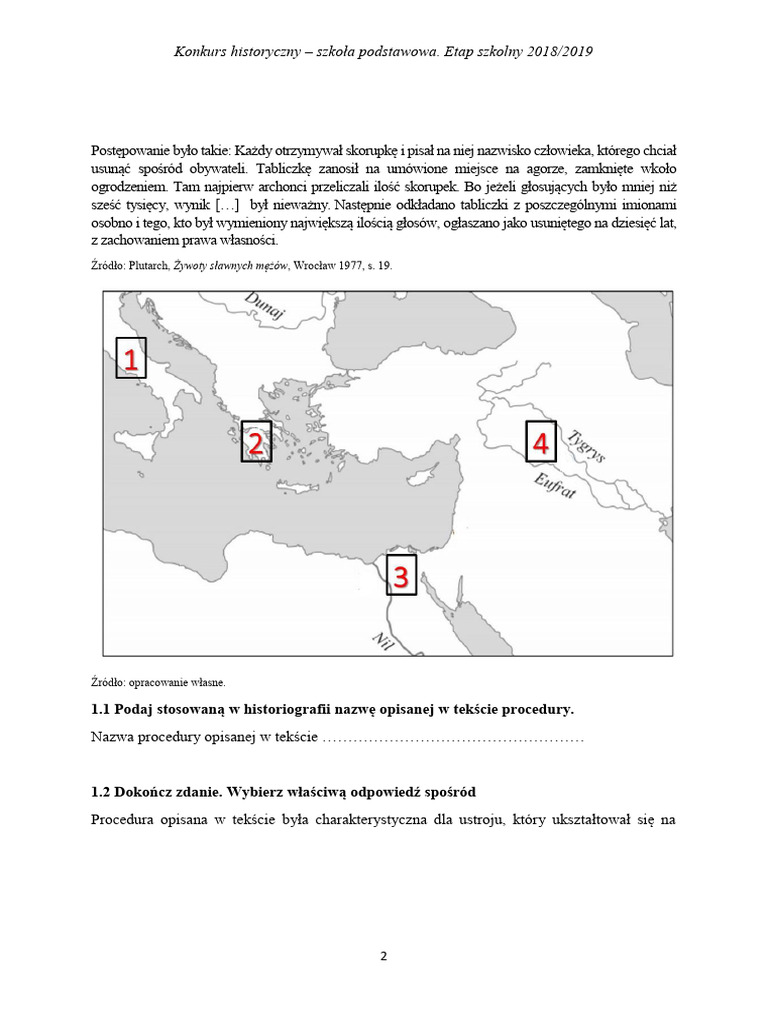 Arkusz His SP SZK | PDF