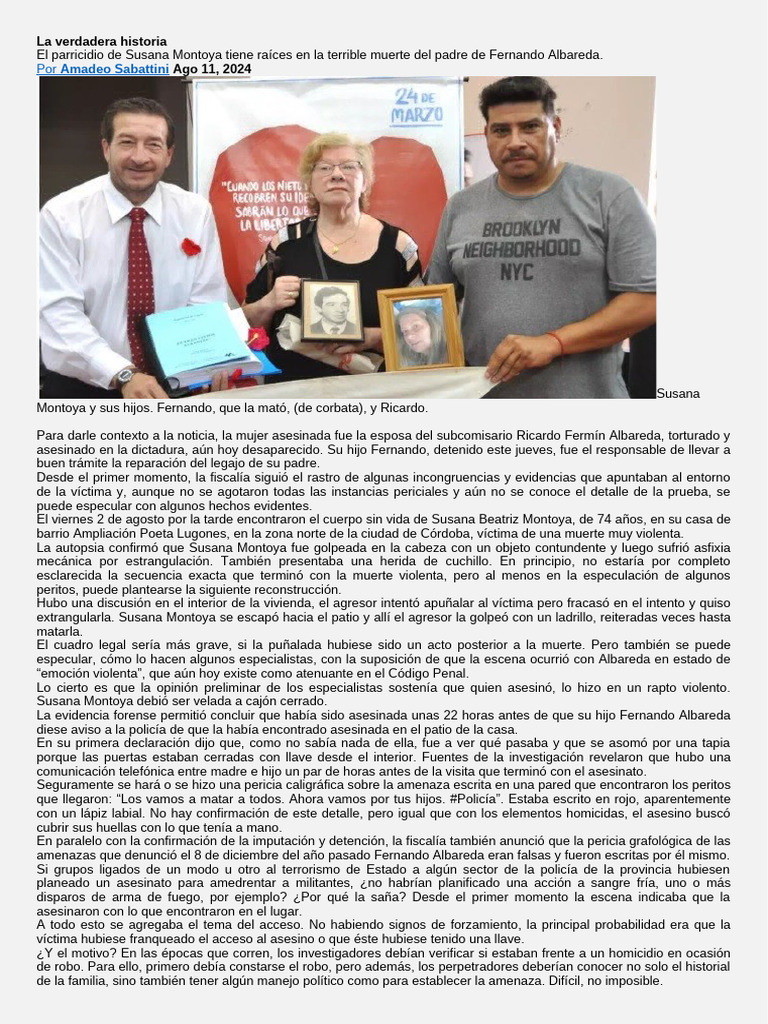 La Verdadera Historia de Albareda y Su Madre | PDF | Ciencias sociales ...