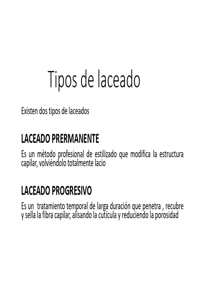 Tipos de Laceado | PDF