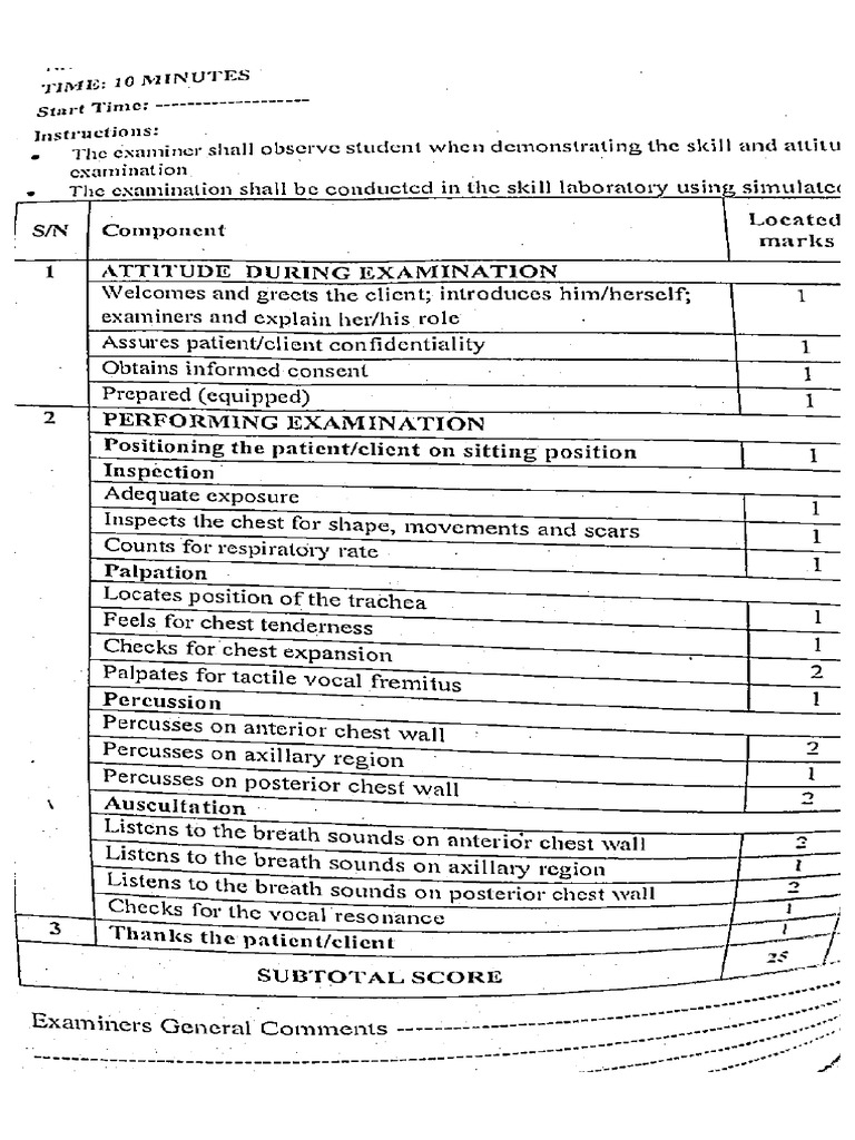 Respiratory System Scale | PDF