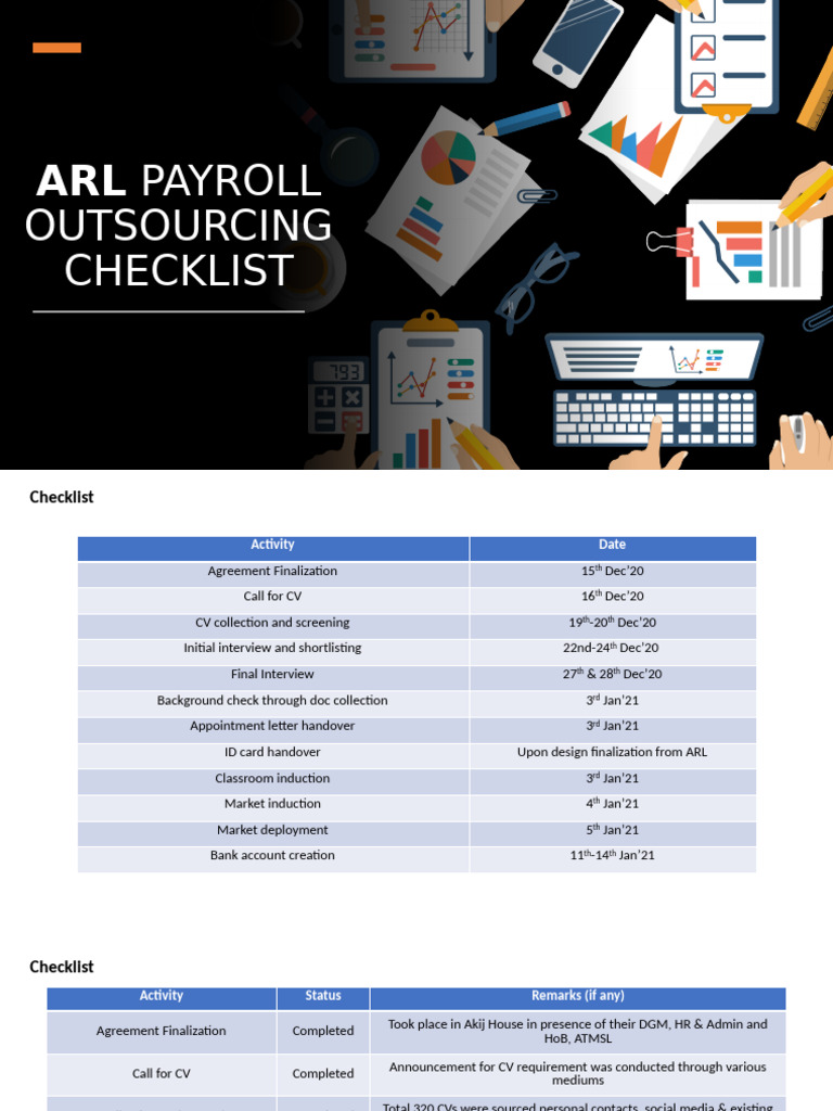 ARL Payroll Outsourcing Checklist | PDF