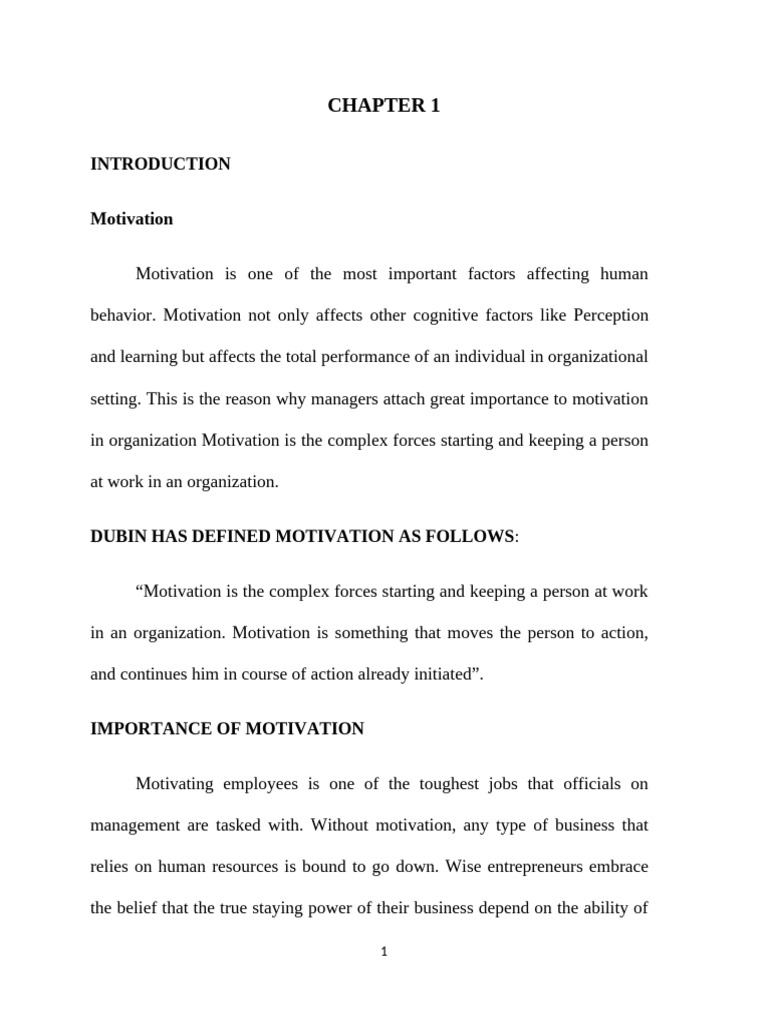 Employee Motivation | PDF