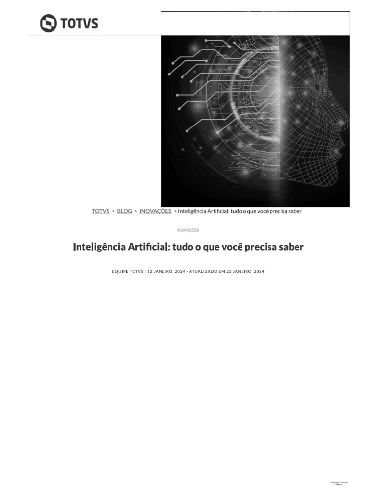 IA - o Que É e para Que Serve | PDF