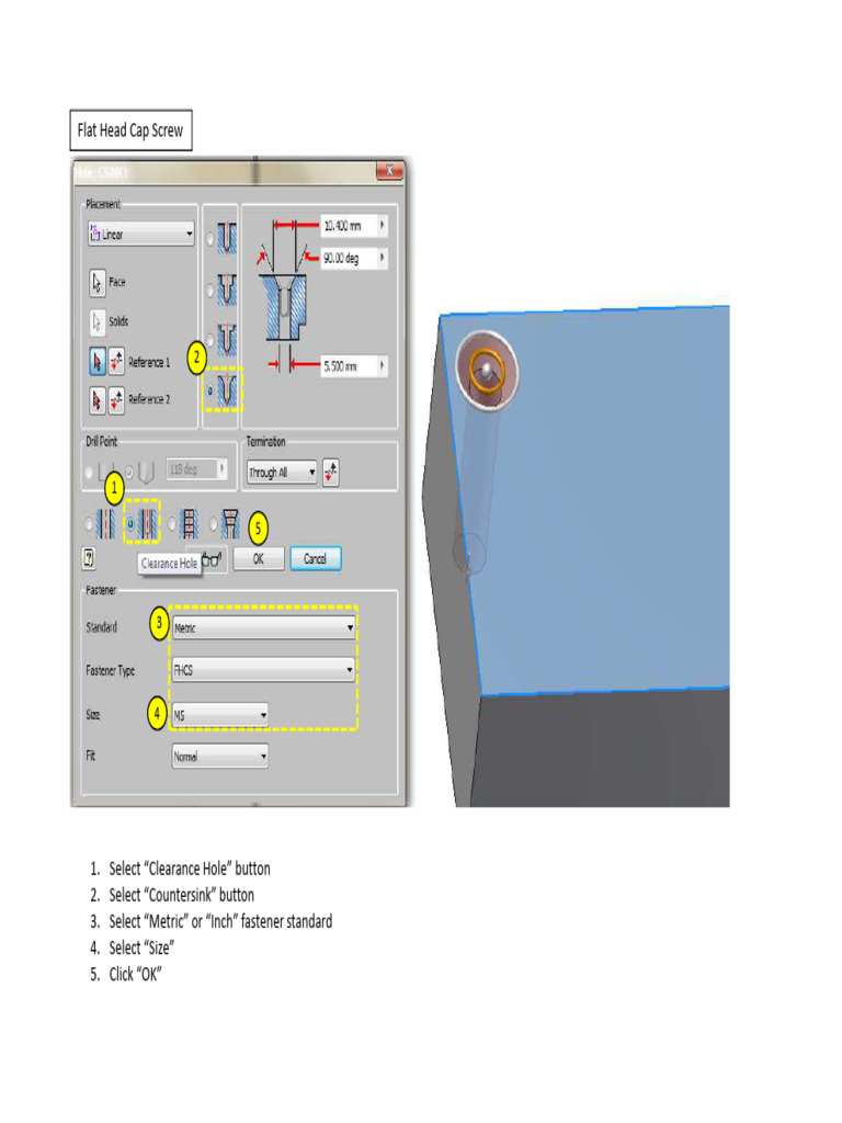 Inventor2013 Hole Wizard | PDF | Screw | Metalworking