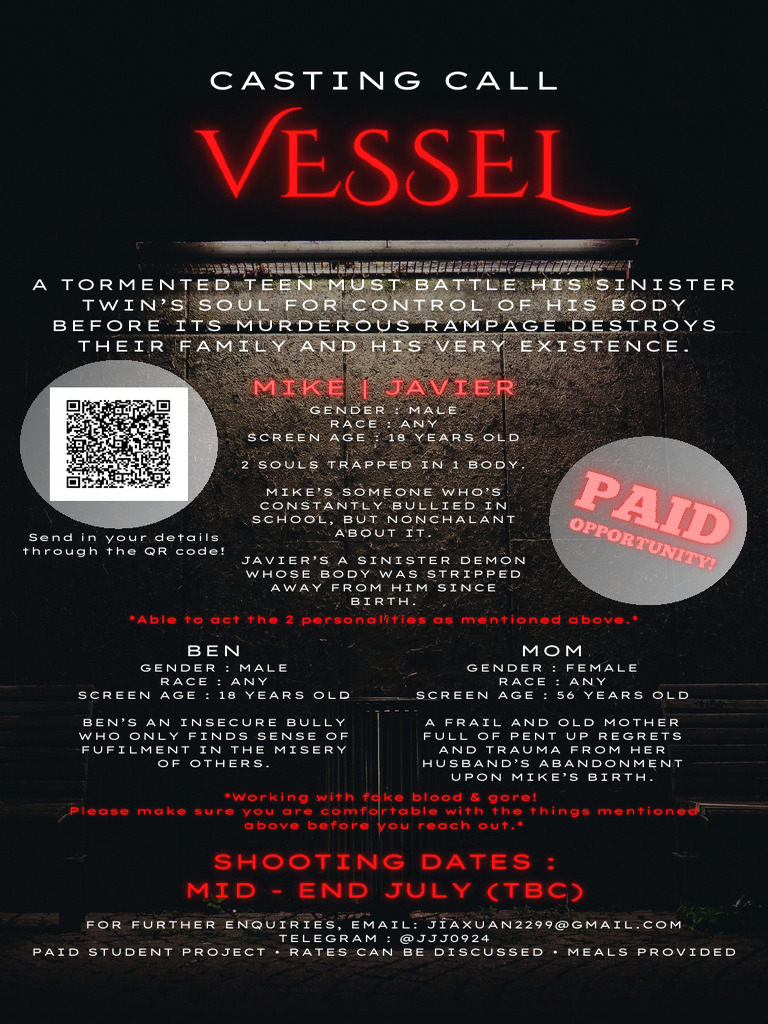 Vessel Casting Call | PDF