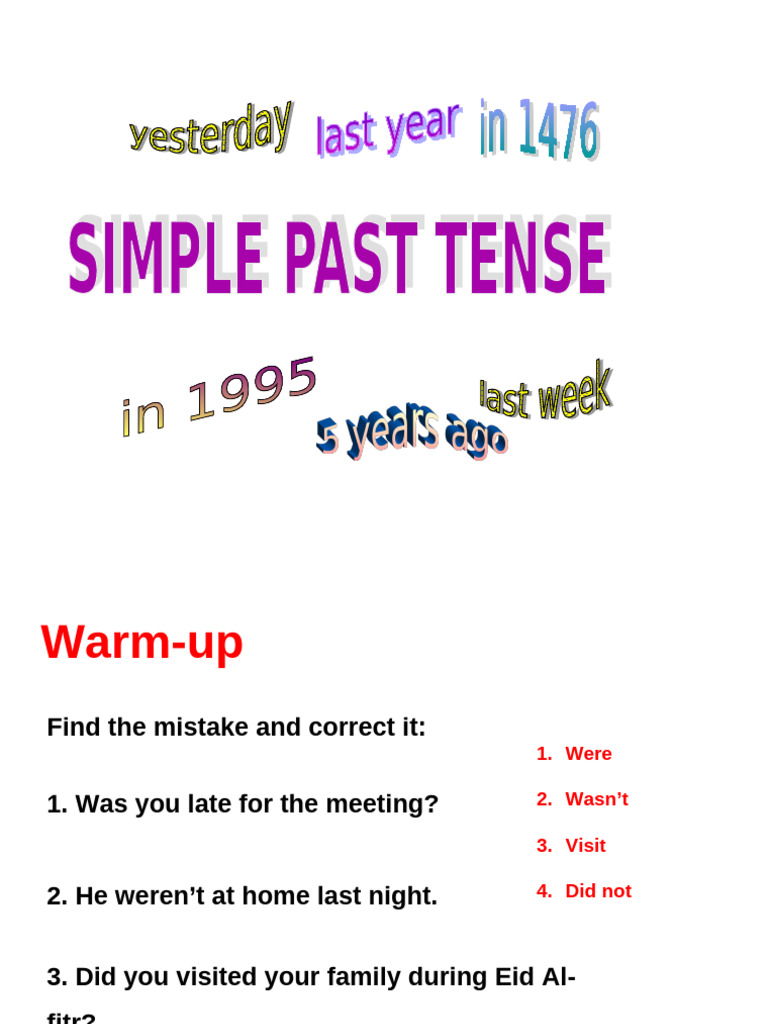 Past Simple | PDF