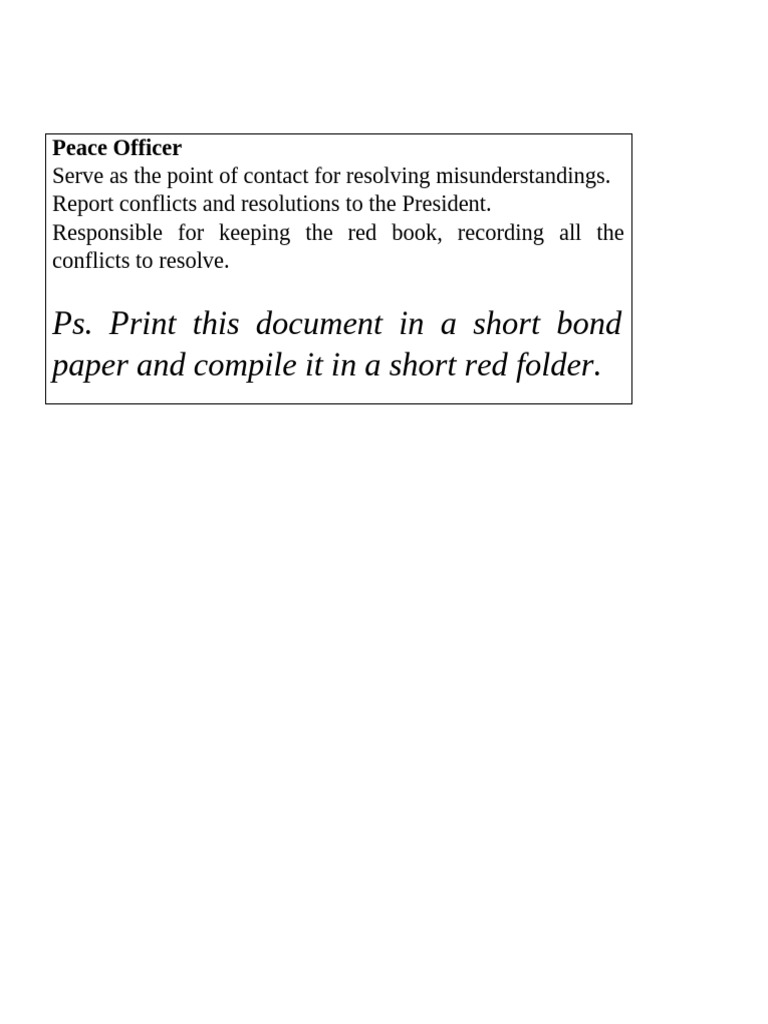 Peace Officer File Red Folder Pdf