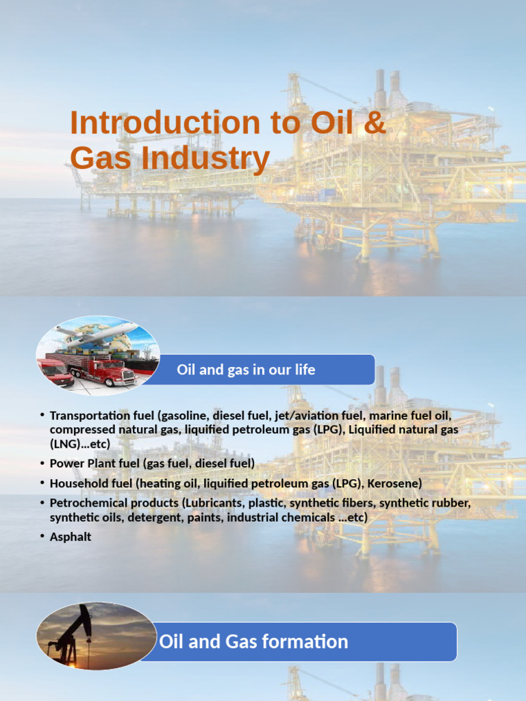 Introduction To Oil Gas Industry | PDF