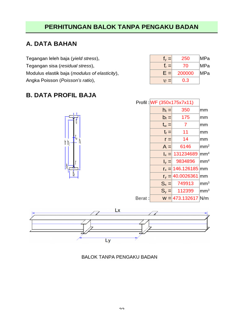 Kontrol Kekuatan Balok Ok | PDF