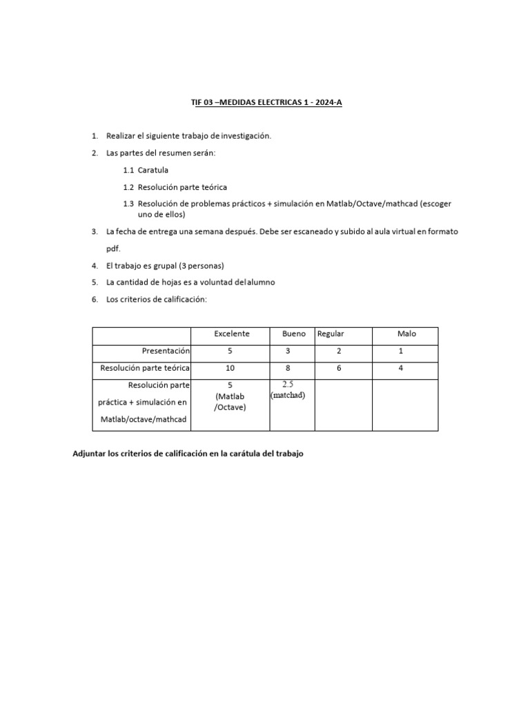 3er Trabajo ME1 2024a1 | PDF