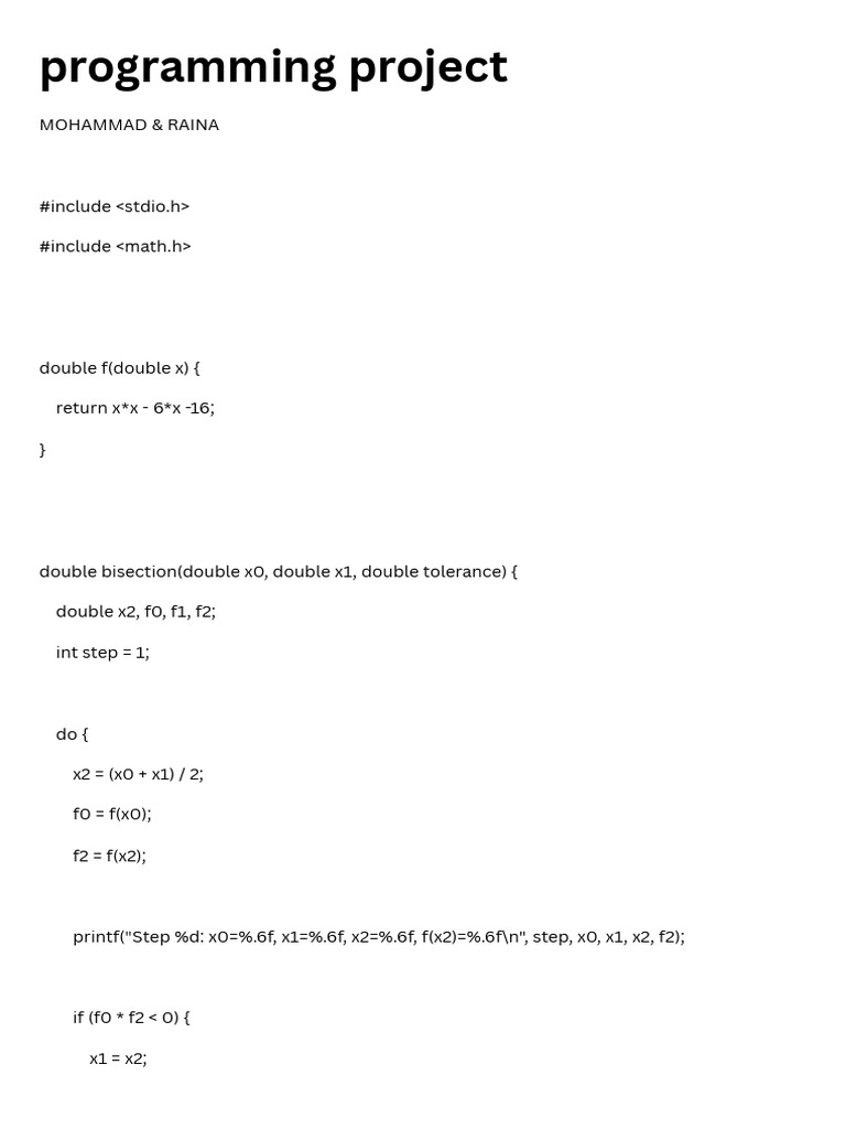 Programming Project | PDF Programming Project | PDF