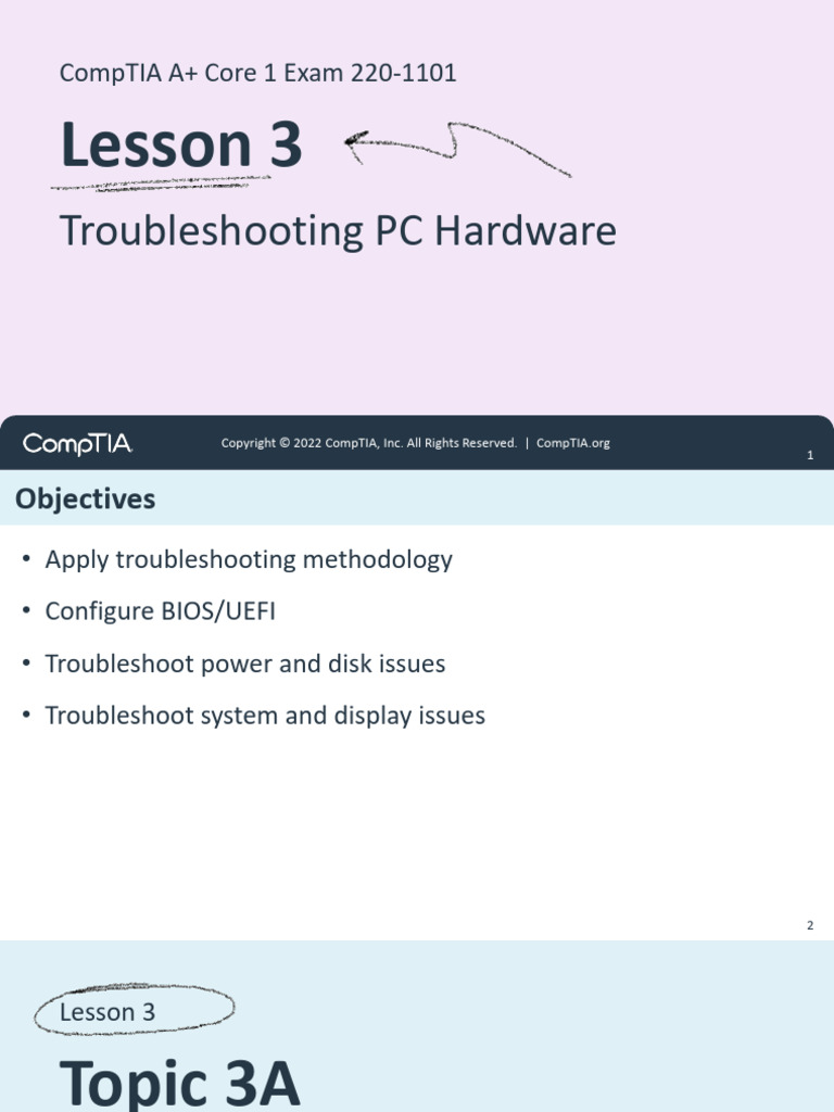 CompTIA A+ Core 1 Exam 220-1101 | PDF | Bios | Booting