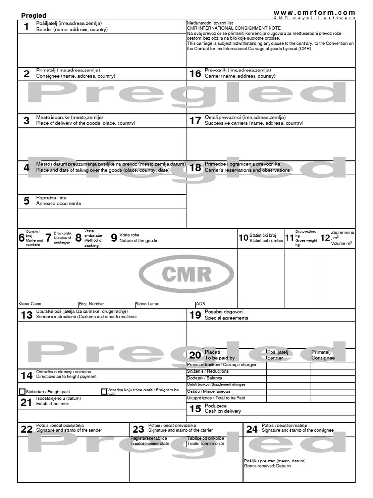 CMR Pregled | PDF