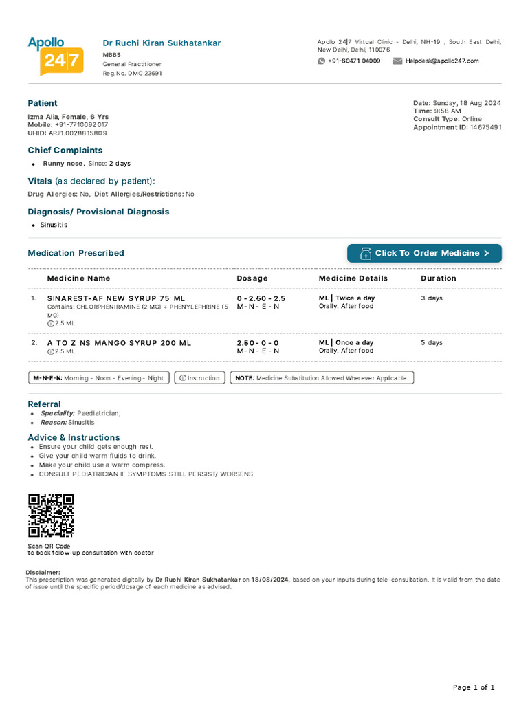 Prescription_Apollo 2471724309539062 | PDF