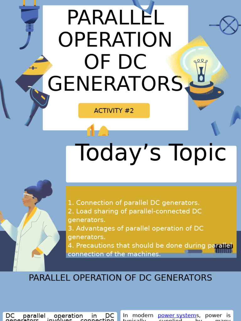 Parallel Operation of DC Generators | PDF