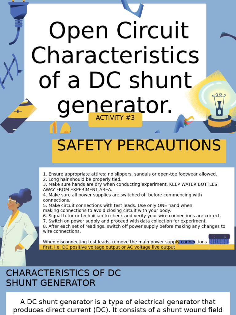 Open Circuit Characteristics of A DC Shunt Generator | PDF
