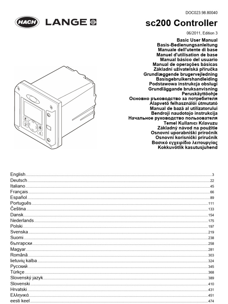 SC200 Manuel D'utilisation | PDF
