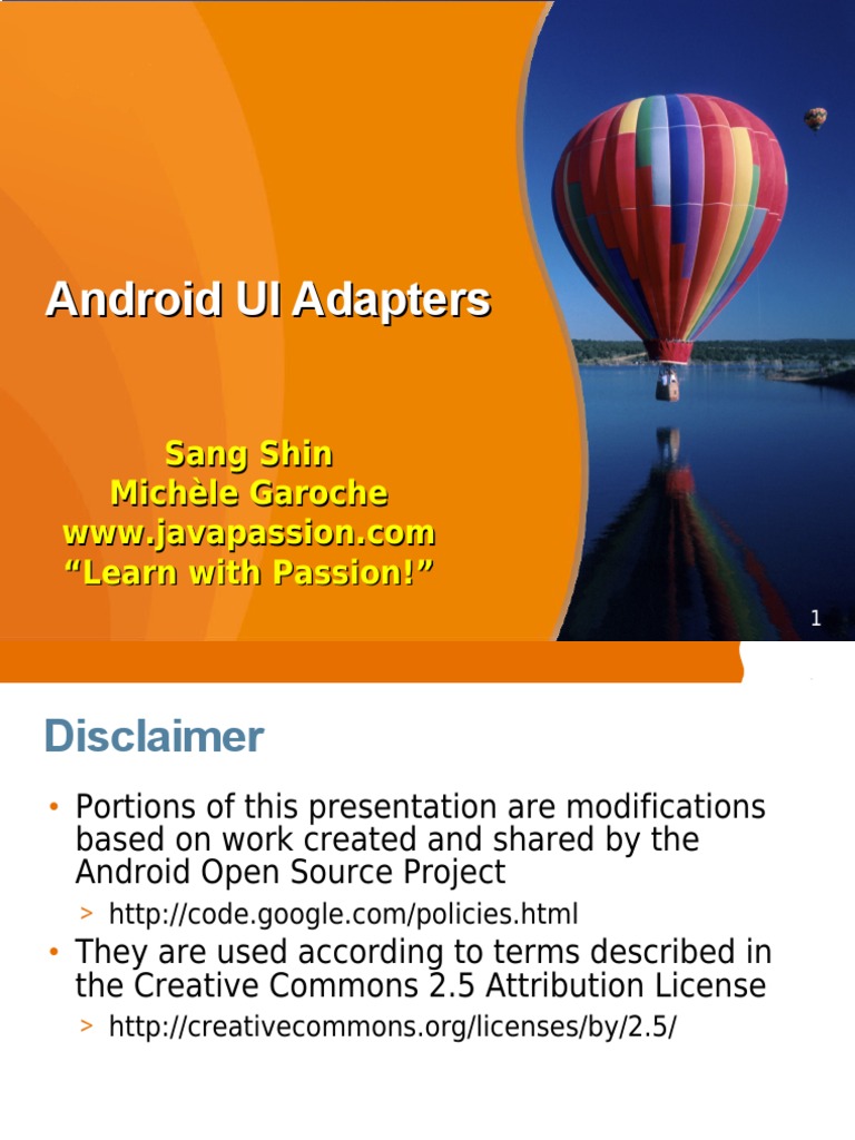 Android Ui Adapter Pdf Inheritance Object Oriented Programming Class Computer Programming 4700