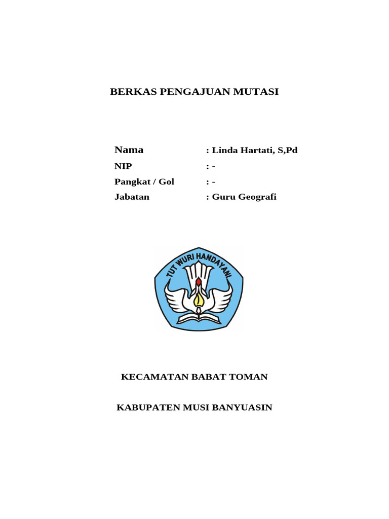 Cover Berkas Mutasi | PDF