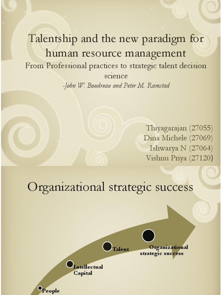 Talentship: A New HR Decision Framework | PDF | Decision Theory ...