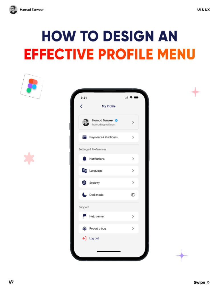 How to Design Effective Profile Menu | PDF