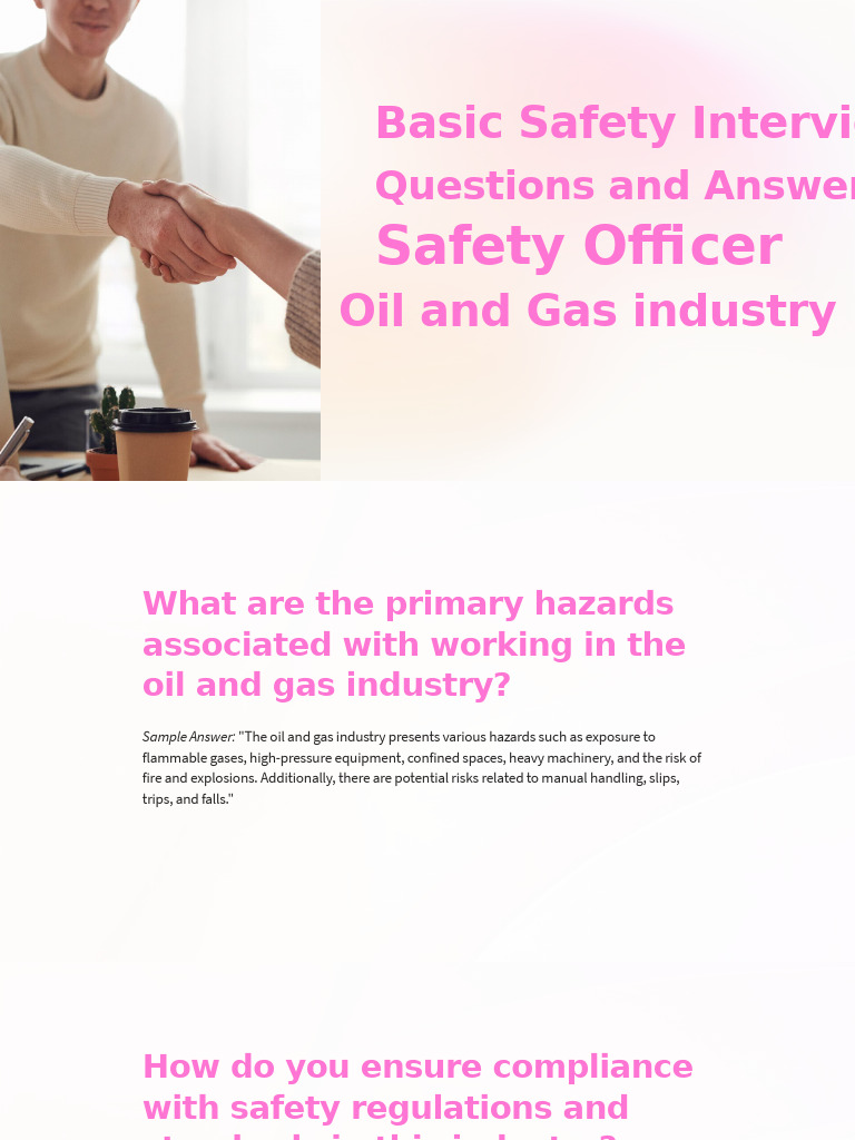 Basic Safety Interview | PDF