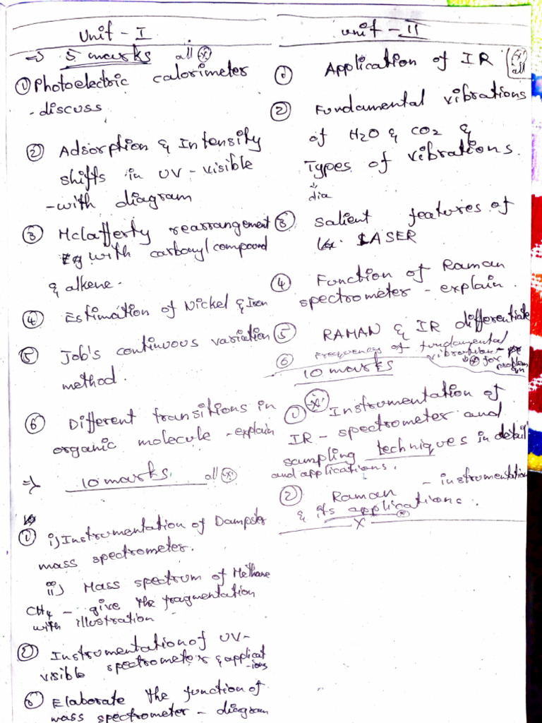 ?analytical Important Qns | PDF