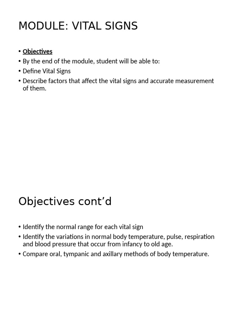 Vital Signs | PDF