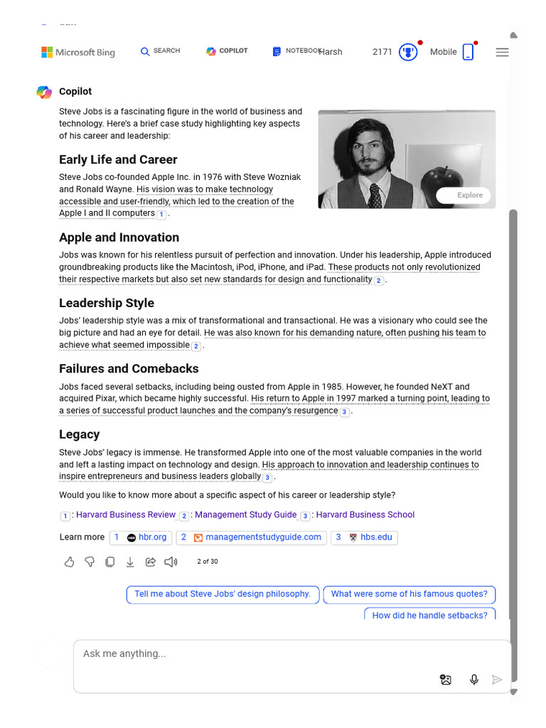 Steve Jobs Case Study | PDF